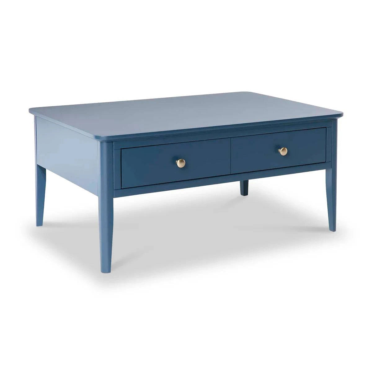 Stylish Harrogate Blue Coffee Table Available Online - Blythe Living